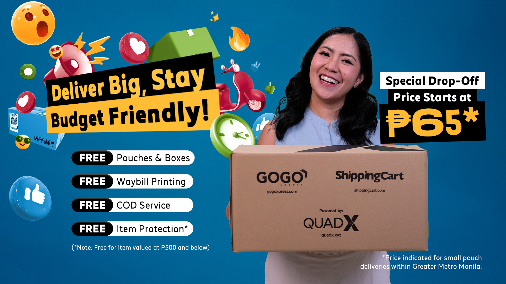 Special Pricing For Drop-Off Deliveries! | GoGo Xpress