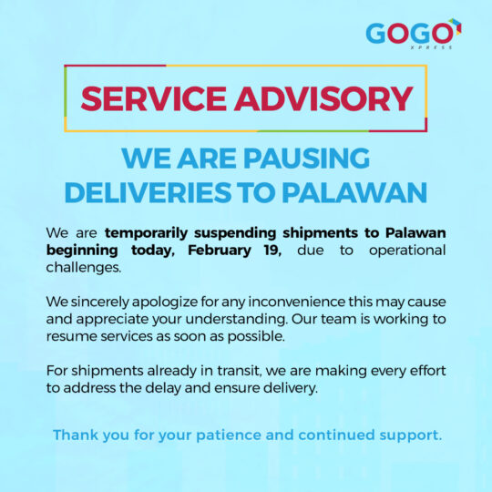 Nationwide Delivery | No COD Fees | Choose GoGo Xpress!